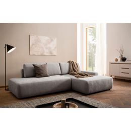 Home Affaire Ecksofa &raquo;TORGE, Schlafsofa Cord, Samtvelours u. Strukur fein, Couch in L-Form&laquo; Schlaffunktion und Bettkasten, Liegefl&auml;che: 210x125 cm, 