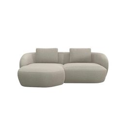 FLEXLUX Wohnlandschaft &raquo;Torino, rund, L-Form, Sofa-Ecke mit Recamiere, Longchair-Sofa&laquo; Modernes, organisches Sofa-Design, Kaltschaum, 