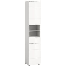 Welltime Hochschrank &raquo;CAPRI, H&ouml;he 193 cm, 2 T&uuml;ren mit Soft-Close-Funktion, 1 Schubkasten&laquo; Mehrzweckschrank, Universalschrank, Badschrank, 