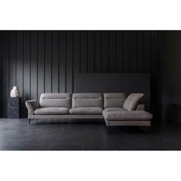 FLEXLUX Ecksofa &raquo;Salino, Funktionssofa mit Ottomane, Relaxsofa, Ecksofa&laquo; Sofa mit Arm- und Kopfteil-Verstellungen, Kaltschaum & Stahl-Wellen gr&uuml;n 62% 