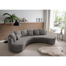 Home Affaire Ecksofa &raquo;Limoncello organische Formensprache, OTTOs Choice, L-Form&laquo; ergonomische Form grau 100% Polyester