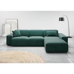 Home Affaire Ecksofa &raquo;Glimminge auch in Breitcord, Feincord, Boucl&eacute; + Easy care-Bezug&laquo; L-Form, Breite 294, Zierkissen gr&uuml;n 12% Polyaxryl, 88% 