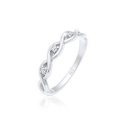 Elli DIAMONDS Damen Elli DIAMONDS Verlobungsring &raquo;Knoten Unendlich Diamant (0.045 ct.) 925er Silber&laquo;