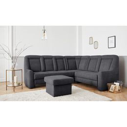 Sit & More sit&more Ecksofa &raquo;Melissa L-Form&laquo; klassisches Polsterprogramm, wahlweise Bettfunktion und Schubkasten grau 98% Polyester 2% Polyamid