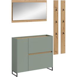 Home Affaire Garderoben-Set &raquo;EVRID, 4-teilig, Breite 172 cm, individuell stellbar & erweiterbar&laquo; best. aus: Kommode, Spiegel & 2x Hakenleiste, 4 Stk. 