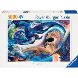 Ravensburger Puzzle &raquo;Gigantisches Drachenfest zur Tages- und Nachtstunde&laquo; Made in Germany bunt