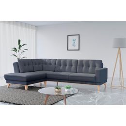 Sit & More sit&more Ecksofa &raquo;Lavida L-Form&laquo; wahlweise mit Kippfunktion und Bettkasten blau 100% PES