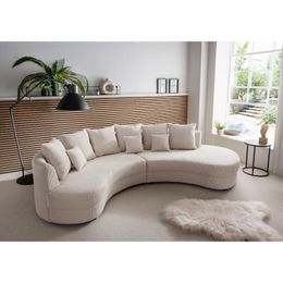 Home Affaire Ecksofa &raquo;Limoncello organische Formensprache, OTTOs Choice, L-Form&laquo; ergonomische Form beige 100% Polyester
