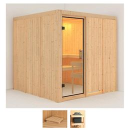 Karibu Sauna &raquo;Rodin&laquo; Set, ohne Ofen beige