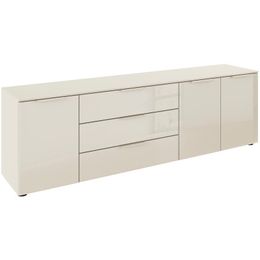 Rauch Kombikommode &raquo;Kommode T&uuml;rkommode Sideboard Kombikommode FLIPP mit Glasfront&laquo; Breite 200 cm mit 2 Einlegeb&ouml;den, 3-t&uuml;rig mit 3 Schubladen und Soft
