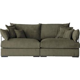 Home Affaire Big-Sofa &raquo;Casa, Breite 190 cm&laquo; Mega-Sofa, in Cord oder Chenille-Struktur w&auml;hlbar, mit Federkern 100% Polyester