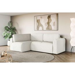 OTTO home Ecksofa &raquo;Zacharia wahlweise Schlafsofa mit Bettkasten, B/T/H 250/166/86 cm&laquo; L-Form mit Wellenunterfederung, Ottomane rechts oder links 