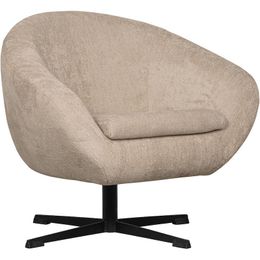 Woood Drehstuhl &raquo;Desert&laquo; () aus robusten Design, gepolstert, kugelf&ouml;rmige Sitzfl&auml;che, H&ouml;he 70 cm beige Polyester