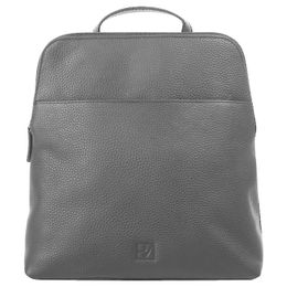 Bodenschatz Damen Bodenschatz Cityrucksack echt Leder schwarz B/H/T: 27cm x 26cm x 9cm, onesize