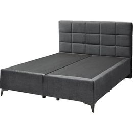 ED EXCITING DESIGN Boxspringbett &raquo;Navarra&laquo; wahlweise mit Matratze schwarz 100% Polyester