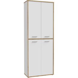 FORTE Aktenschrank &raquo;Keflav&laquo; Breite 84,5 cm wei&szlig; Dekorfolie, FSC -zertifizierter Holzwerkstoff