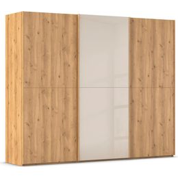 Rauch Schwebet&uuml;renschrank &raquo;Kleiderschrank Schrank Garderobe Schlafzimmerschrank SCALE-WOOD&laquo; edle geteilte Front in massiver Asteiche mit Glast&uuml;ren 