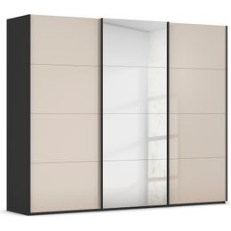 Rauch Schwebet&uuml;renschrank &raquo;Kleiderschrank Schrank Garderobe Schlafzimmerschrank SCALE-FYRA&laquo; edle viergeteilte T&uuml;ren Spiegel/Glas-Mix viele Farben MADE