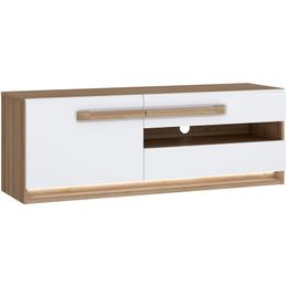 FORTE Lowboard &raquo;Attention TV-Board, TV-Schrank&laquo; TV-Board, Beleuchtung, Soft Close, Kabelf&uuml;hrung Spanplatte