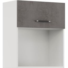 IMPULS K&Uuml;CHEN Klapph&auml;ngeschrank &raquo;"Prag und Valencia", Breite/H&ouml;he: 60/72,3 cm&laquo; vormontiert, mit Soft-Close, mit Klappt&uuml;r und offener Nische grau 