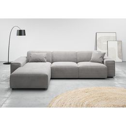 Home Affaire Ecksofa &raquo;Glimminge auch in Breitcord, Feincord, Boucl&eacute; + Easy care-Bezug&laquo; L-Form, Breite 294, Zierkissen grau 12% Polyaxryl, 88% 