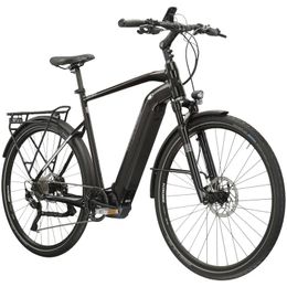 Kross Herren &raquo;E-Trekkingrad Trans Hybrid 6.0 28 Zoll schwarz&laquo; 10 Gang Shimano DEORE XT T8000 Schaltwerk Kettenschaltung Mittelmotor 250 W Pedelec, 