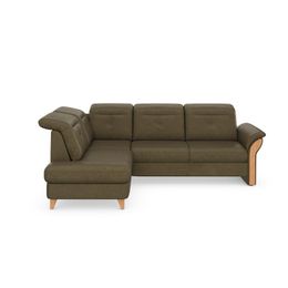 Home Affaire Ecksofa &raquo;Dangast L-Form&laquo; Kopfteilverstellung, wahlweise mit motorischer Relaxfunktion gr&uuml;n Luxus-Microfaser Euphora 100% Polyester, ;Easy