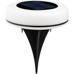 Luxform Gartenleuchte &raquo; Solar Leshy&laquo; LED-Modul 1 Stk. Warmwei&szlig; RGB-Gartenleuchte, Solarenergie, Smarthome, kabellos wei&szlig;