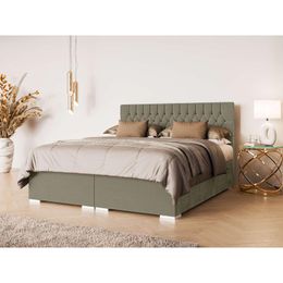 Home Affaire Bett &raquo;ALIY mit Matratze und Topper, in 3 Breiten (140, 160 und 180 cm)&laquo; Boxspringbett mit Kopfteil, Bettkasten, Matratze (BFK/TFK) und 