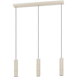 Eglo H&auml;ngeleuchte &raquo;CAMINIA Pendellampe - Stahl - GU10 - 3X4,7W - IP20&laquo; GU10 1 Stk. H&auml;ngelampe, Deckenlampe, Wohnzimmer, Esszimmer, L77 x B9 x H110 cm