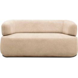 DOMO collection 2-Sitzer &raquo;800012 Designsofa, komfortabel und elegant, organische Formensprache&laquo; Formsch&ouml;ner 2-Sitzer beige 95% Polyester, 5% Nylon