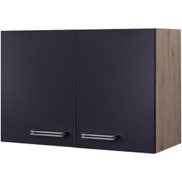 Flex-Well H&auml;ngeschrank &raquo;Antigua&laquo; (B x H x T) 80 x 54,8 x 32 cm grau Holzwerkstoff