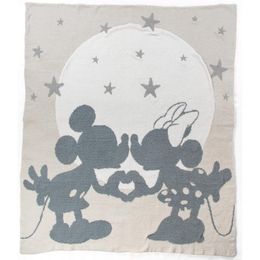 Disney Kinderdecke &raquo; Mickey und Minnie Mouse&laquo; Flauschige Kuscheldecke - 127 x 152 cm Flauschig gestrickt Polyester
