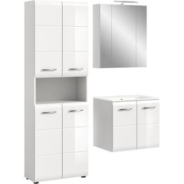 Welltime Badezimmer-Set Set, 5 Stk. tlg. MDF, Spanplatte