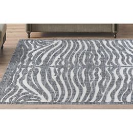Kayoom Teppich &raquo;Sarai 325&laquo; rechteckig 6 mm H&ouml;he Flachgewebe grau Polyester