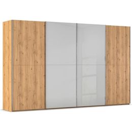 Rauch Schwebet&uuml;renschrank &raquo;Kleiderschrank Schrank Garderobe Schlafzimmerschrank SCALE-WOOD&laquo; edle geteilte Front in massiver Asteiche mit Glast&uuml;ren 