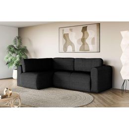 OTTO home Ecksofa &raquo;Zacharia wahlweise Schlafsofa mit Bettkasten, B/T/H 250/166/86 cm&laquo; L-Form mit Wellenunterfederung, Ottomane rechts oder links 