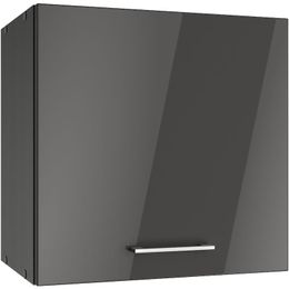KOCHSTATION H&auml;ngeschrank &raquo;KS-Milan&laquo; H&auml;ngeschrank 60 cm, matte oder hochgl&auml;nzende Fronten grau MDF