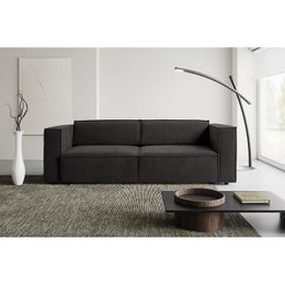 WERK2 Schlafsofa &raquo;Kansas Breite 252 cm, mit extragro&szlig;er Liegefl&auml;che 202x152 cm&laquo; Pflegeleichte Bez&uuml;ge: aktuellen Cord- oder weichem Strukturstoff 100% 