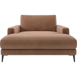 Home Affaire Chaiselongue &raquo;Downtown Loungem&ouml;bel zum Relaxen, B/T/H: 132/170/84 cm&laquo; auch in Boucl&eacute;, Cord und Easy care - leicht mir Wasser zu reinigen 