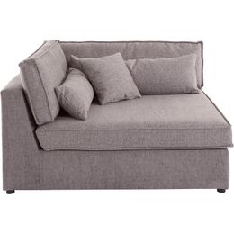 OTTO home Sofa-Eckelement &raquo;Enid&laquo; Teil eines Modulsofas, fester Sitzkomfort, auch in Breitcord grau Baumwollmix (60% Baumwolle/40% Leinen);Struktur 
