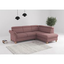 Home Affaire Ecksofa &raquo;Glendale, L-Form&laquo; inkl. Kopfteilverstellung, wahlweise mit Vorziehsitz und Bettkasten 100% Polyester