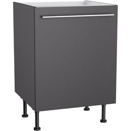 KOCHSTATION Sp&uuml;lenschrank &raquo;KS-Bern2&laquo; Breite 60 cm, 1 T&uuml;r grau Spanplatte