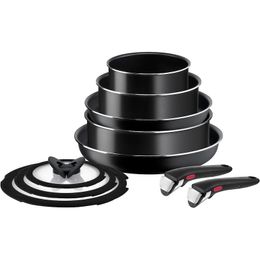 Tefal Pfannen-Set &raquo;Ingenio Easy Cook & Clean On&laquo; Aluminium Set, 10 Stk. tlg. abnehmbarer Griff, Antihaftversiegelung, Thermo-Signal, made in France