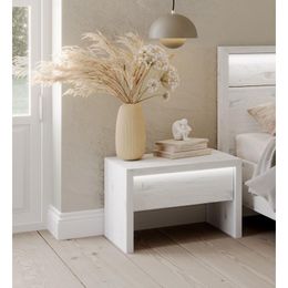 Home Affaire Nachtkonsole &raquo;Moivre&laquo; inkl. LED-Beleuchtung wei&szlig;