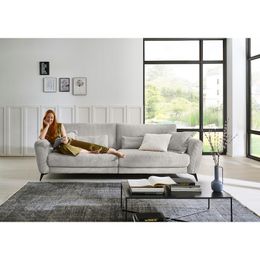 Die PlanBar Big-Sofa &raquo;MP-IN23149&laquo; Kaltschaumpolsterung mit SoftSitz, Lose R&uuml;ckenkissen grau 88% Polyester;12% Polyamid