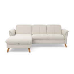 Sit & More sit&more Ecksofa &raquo;Romero L-Form&laquo; wahlweise mit oder ohne Relax-Funktion, Bettfunktion, Bettkasten beige 90% Polyester 10%Polyamid