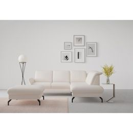 Sit & More sit&more Ecksofa &raquo;Fashion L-Form&laquo; wahlweise mit Kopfteilverstellung und Vorziehsitz, motorisch beige