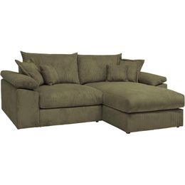 Home Affaire Ecksofa &raquo;Soft&Cosy XL L-Form, B: 246 cm - OTTO. Verl&auml;ssliche Qualit&auml;t.&laquo; Mega-Sofa, Cord oder Chenille-Struktur, mit Federkern & 4 