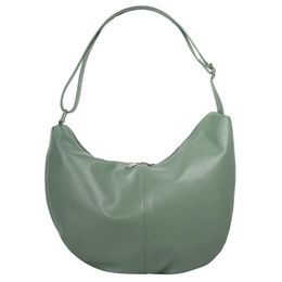Samantha Look Damen Shopper echt Leder, Made in Italy gr&uuml;n